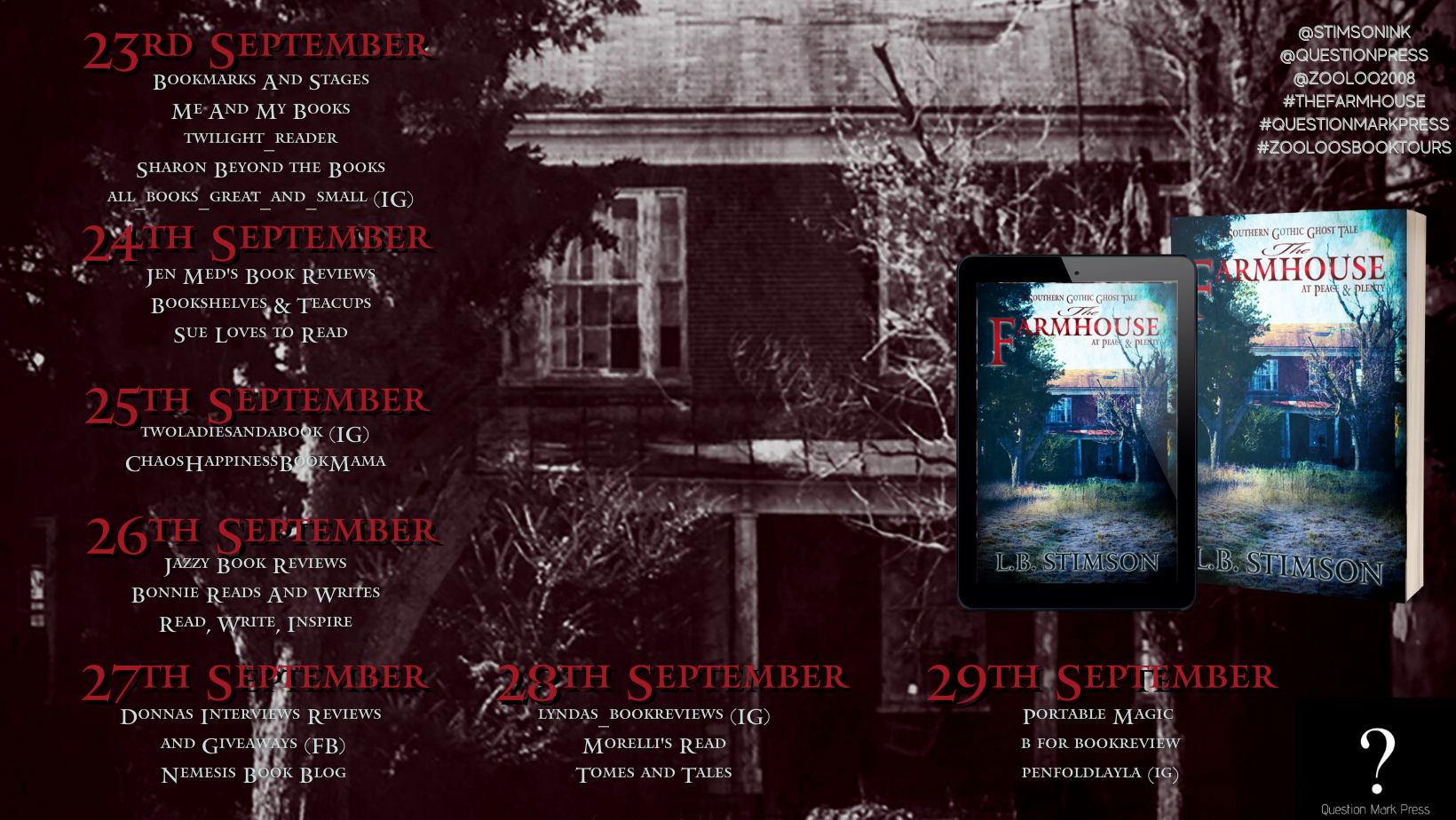 Blog Tour and Book Review: The Farmhouse – Bonnie Reads and Writes